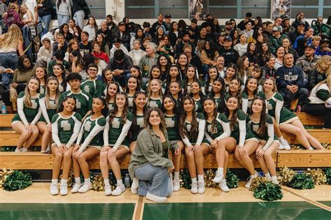 Santa Barbara High School Cheer Pike Basket For Our Win Against San