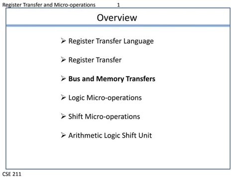Bus And Memory Transfer Ppt