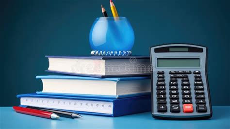 Math Blue Calculator Stock Illustration Illustration Of Device 371953695