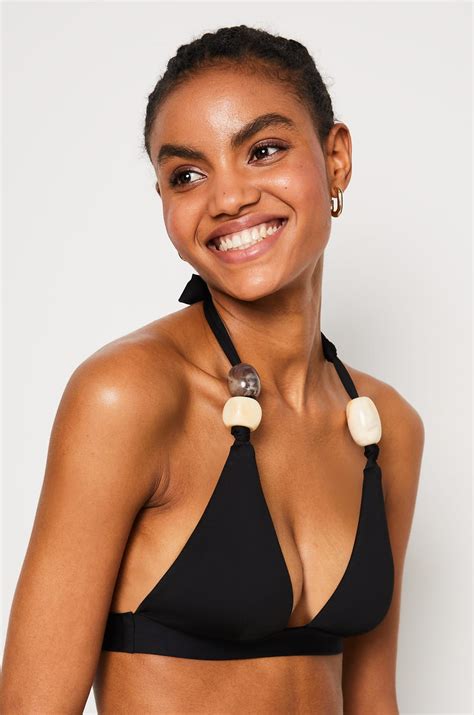 Triangle Bikini Top With Gem Details Jupiter Noir Etam