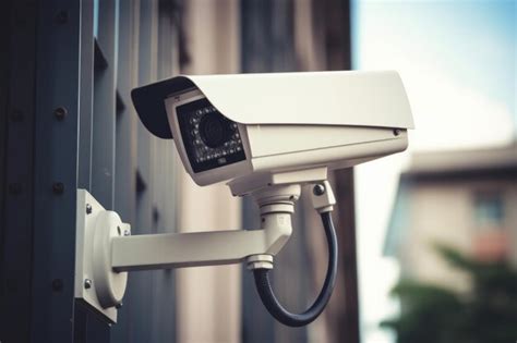 Premium Photo The Watchful Eye A Closeup Of Cctv Camera Installation