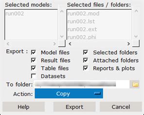 Export Model Items