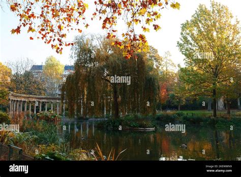 Parc Monceau Public Park Situated In The 8th Arrondissement Of Paris
