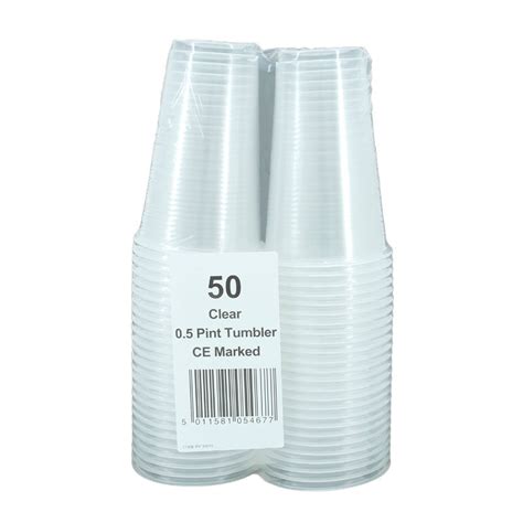 Plastic Half Pint Glasses Allsons