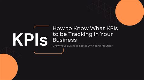 How To Know What Kpis To Be Tracking In Your Business