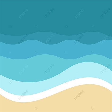 Sea Backgroundwavesaqua Seascape Wave Poster Vector Seascape Wave