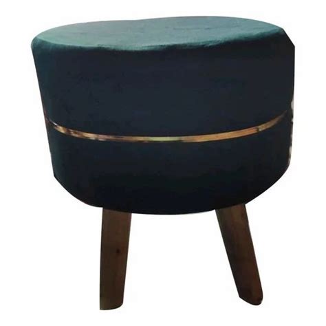 Wooden Bottle Green Round Ottoman Puff Stool At Rs 750 In New Delhi