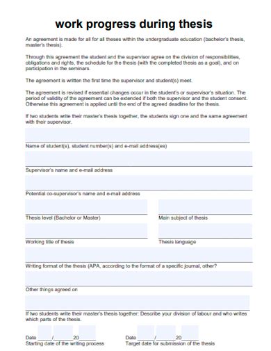 Free 42 Thesis Templates In Pdf