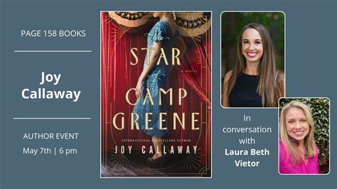 Author Event Joy Callaway In Conversation With Laura Beth Vietor