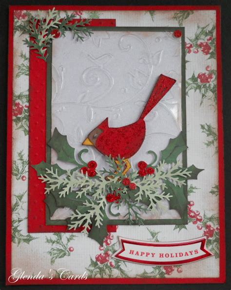 Glendas Cards Christmas Card With Cuttlebug Acrylic Mat