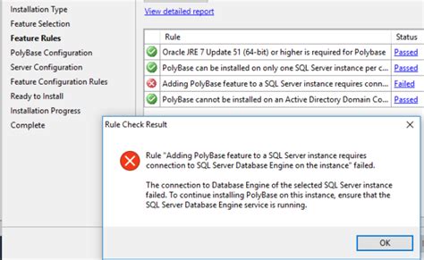 resolving polybase installation errors in sql server 2016 select sifiso