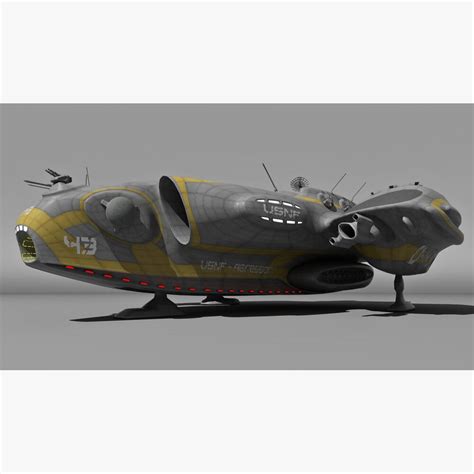 Advanced Space Destroyer 3d Model Download Spaceship On