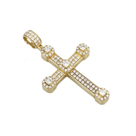 Diamond Cross Pendant 14k Gold At Larry Hinojosa Blog