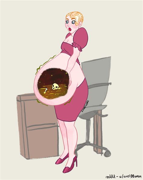 Comic Indigestion At Work F Female Pred Hard Digestion Oc Rvore