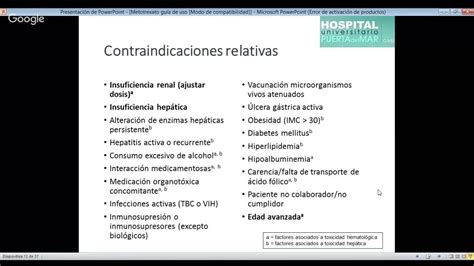 Efectos Secundarios Del Metotrexato Doctor Online