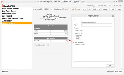 9 1 2 creating custom reports with sql sambapos knowledgebase