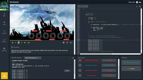 codingame c the decent full raw video 2 youtube