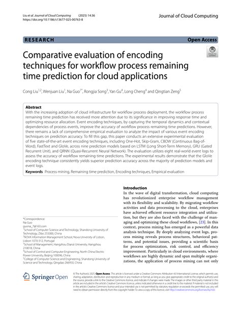 Pdf Comparative Evaluation Of Encoding Techniques For Workflow