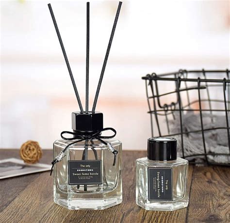 Hexagonal Diffuser Bottles 50ml 100ml Custom Glass Bottles Jars And Glass Container