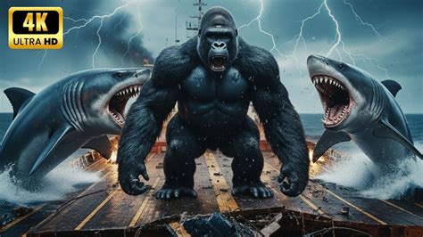 King Kong Vs Megalodon Kong Returns To Rescue The Us Army Part 2