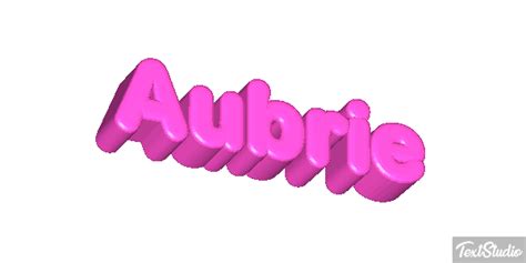 Aubrie Name Animated  Logo Designs