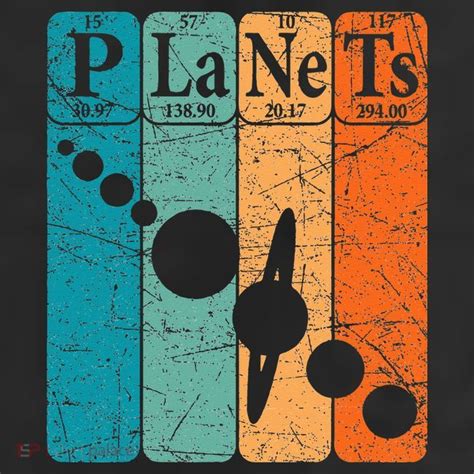 Planets Periodic Table Elements Solar System Planets Hat Tshirtpalace