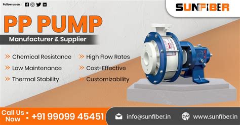 Supplier Of Pp Pump Sunfiber