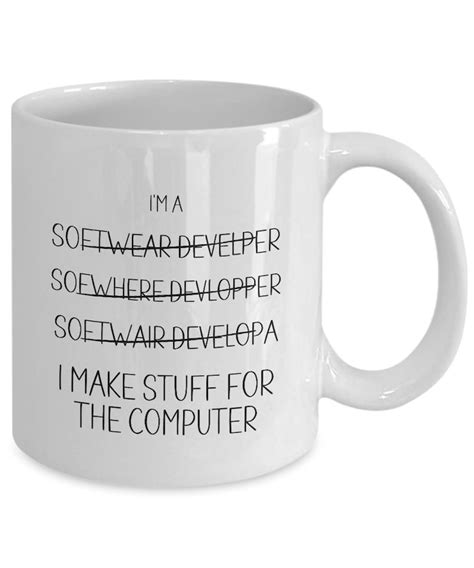 Software Developer T Funny Computing Coffee Mug Coworker Present