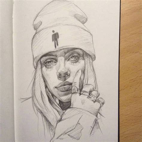 Billie Eilish Pencil Art Drawings Realistic Drawings Cool Art