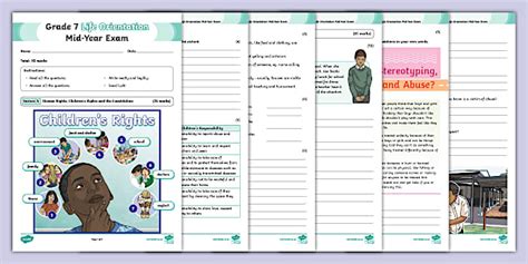 Life Orientation Grade 7 Term 2 Exam Paper Twinkl Za