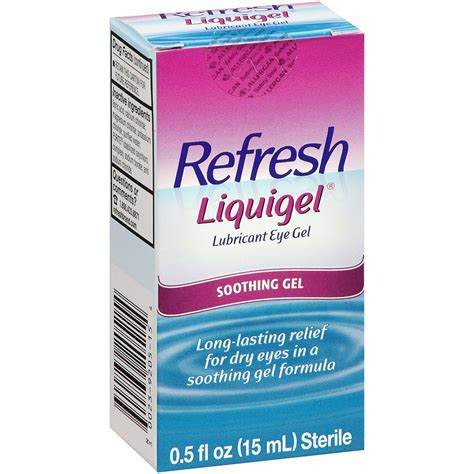 Refresh Liquigel Lubricant Eye Gel Preserved Tears 0 5 Oz 4 Pack