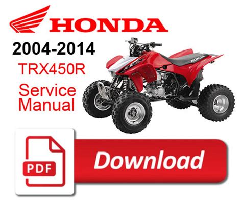 Honda Trx450r 2004 2005 2006 2007 2008 2009 2010 2011 2012 2013 2014