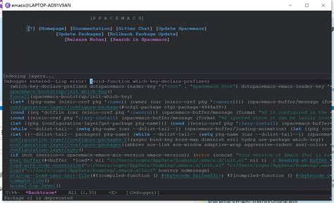 Spacemacs安装失败，提示symbols Function Definition Is Void Which Key Declare Prefixes Spacemacs