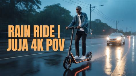 Juja Rainy Day Ride Xiaomi Electric Scooter Pov 4k Youtube