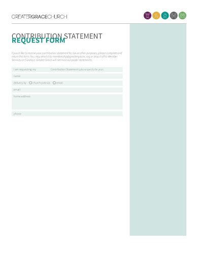 10 Church Contribution Statement Templates In Pdf