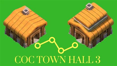 Coc How To Upgrade Town Hall To Level 3 Youtube