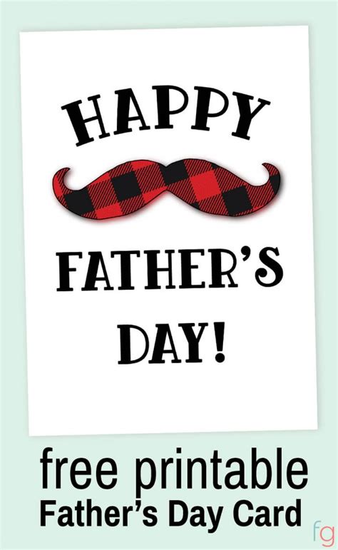 Fathers Day Card Free Printable