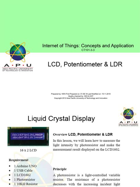 Topic 15 Lcd Potentiometer Download Free Pdf Cursor User Interface