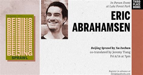 Seattle Beijing Sprawl With Eric Abrahamsen Center For The Art Of Translation Two Lines Press