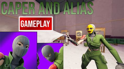 New Caper And Alias Skins Gameplay Fortnite Battle Royale Youtube