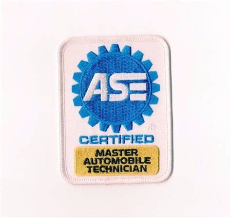 Certified Ase Patch Master Automobile Technician Racing Certified