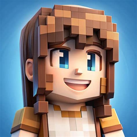 Cute Minecraft Character In Pink Armor And Tiara Ai Art Generator