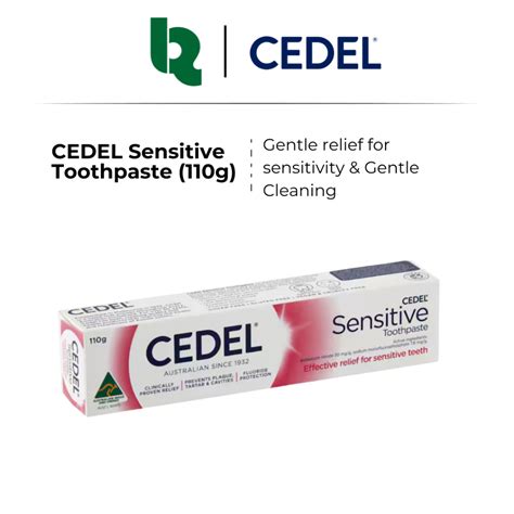 Cedel Sensitive Toothpaste Gentle Relief For Sensitive Teeth 110g Shopee Malaysia