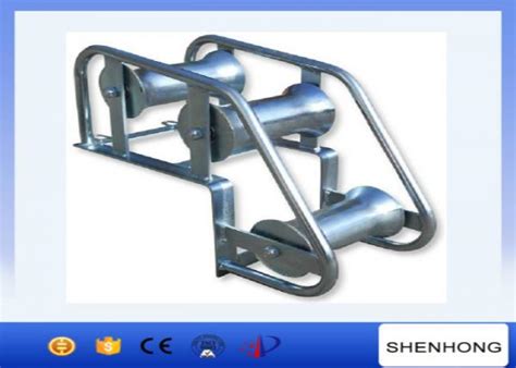 Heavy Duty Tubular Steel Cable Guide Rollers Bend And Manhole Entry