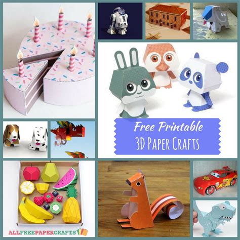 3d Paper Crafts Templates Free Printable