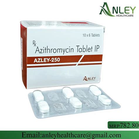 Azithromycin 250 Mg Tab At Rs 780box Azithromycin Tablets In