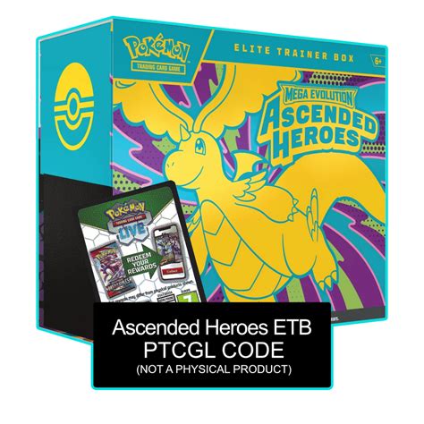 Ascended Heroes Etb Ptcgl Code Card Cavern Trading Cards Llc