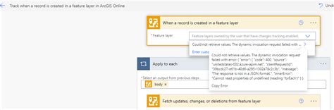 Solved Issue Retrieving Feature Layer Using Template Esri Community