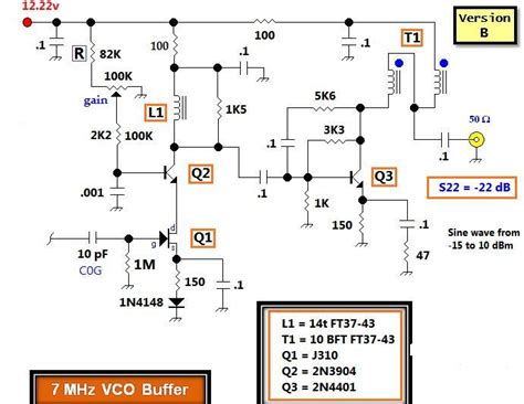 7mhz Vco Buffer Basic Circuit Circuit Diagram