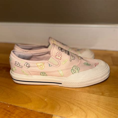 Adidas Shoes Adidas Mens Rizza Rf Allover Letters Slip On Sneaker